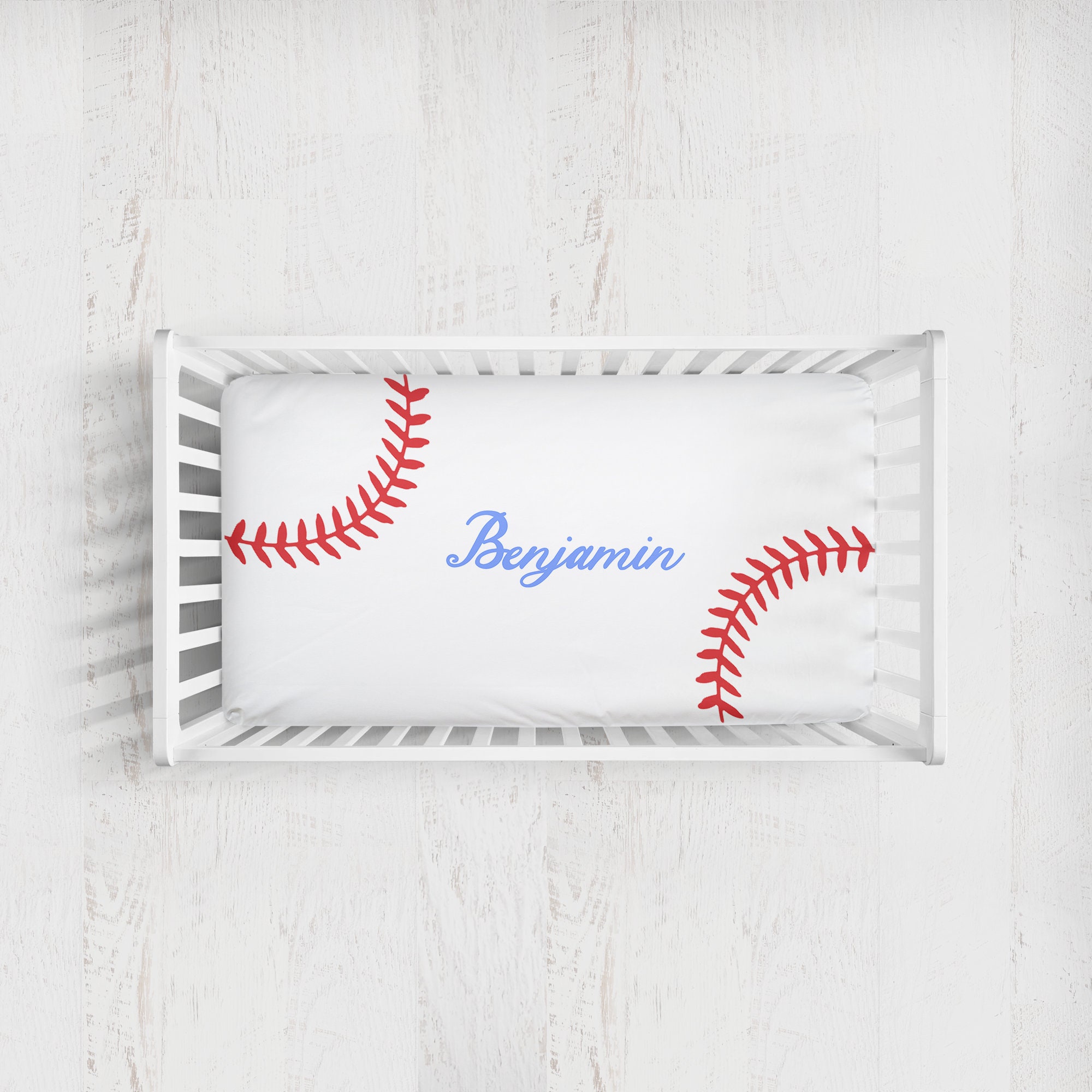 Baseball Crib Bedding Set, Boy Crib Bedding, Personalized Baseball Crib ...