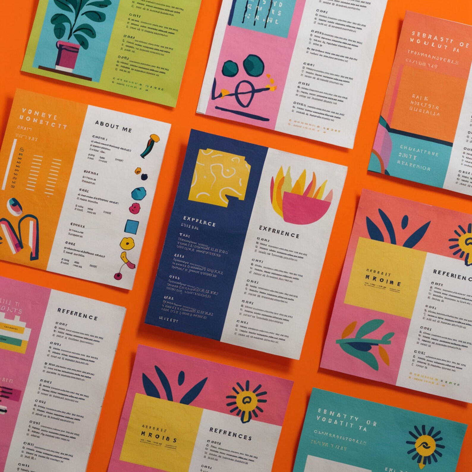 Resume CV Design Template Bundle - Etsy