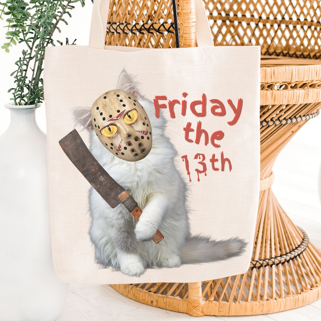 Friday the 13th Bag, Jason Cat Bag, Halloween Bag, Jason Bag, Horror ...