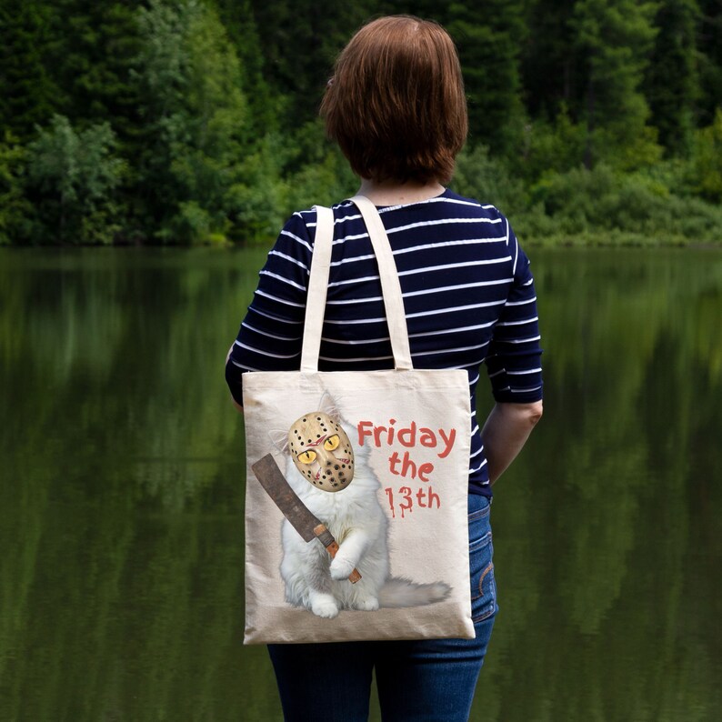 Friday the 13th Bag, Jason Cat Bag, Halloween Bag, Jason Bag, Horror ...
