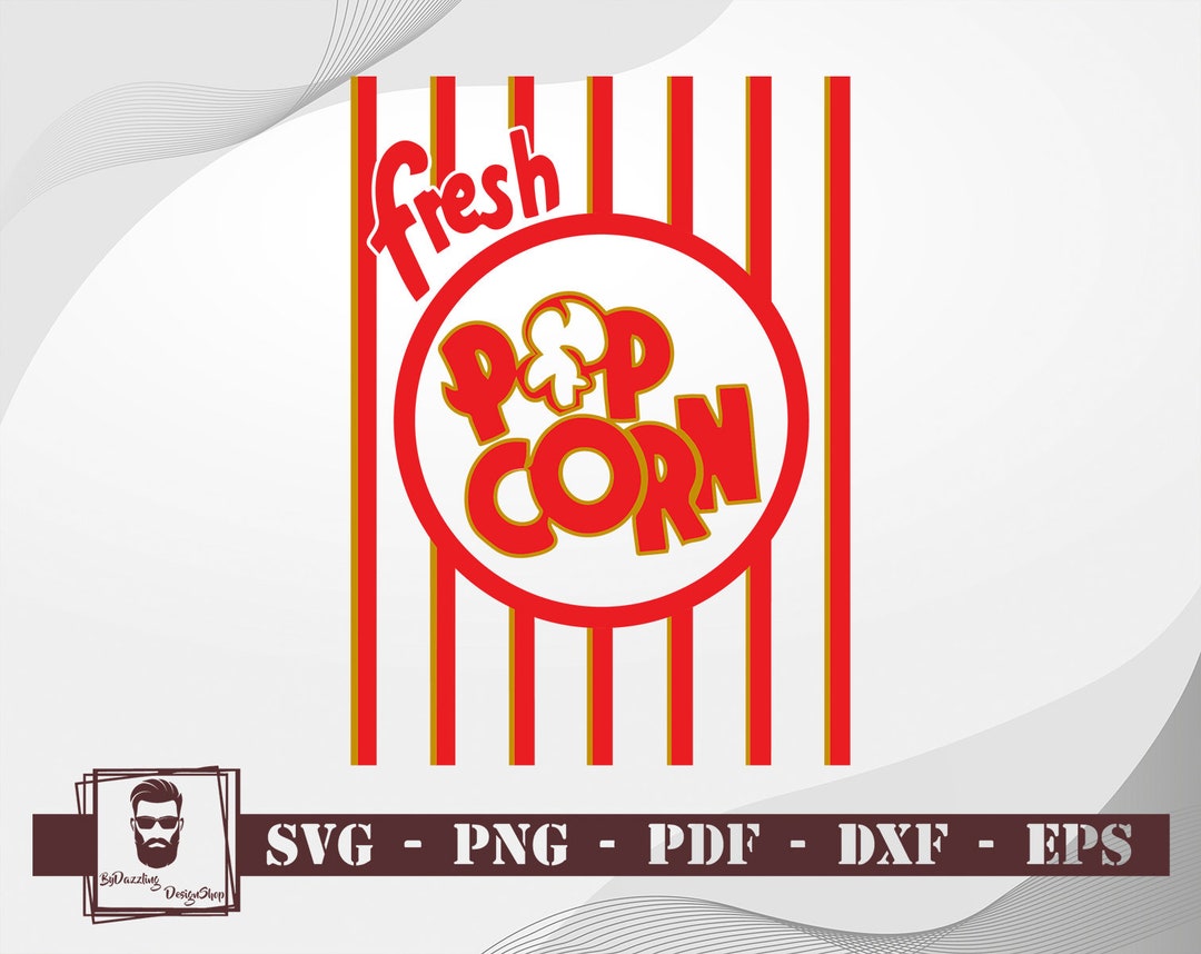 Popcorn Svg Popcorn Carton Svg Popcorn Cricut Cup Svg - Etsy
