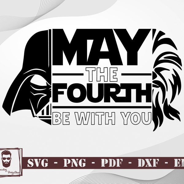 Darth Vader May the Fourth Be With You Svg - Etsy