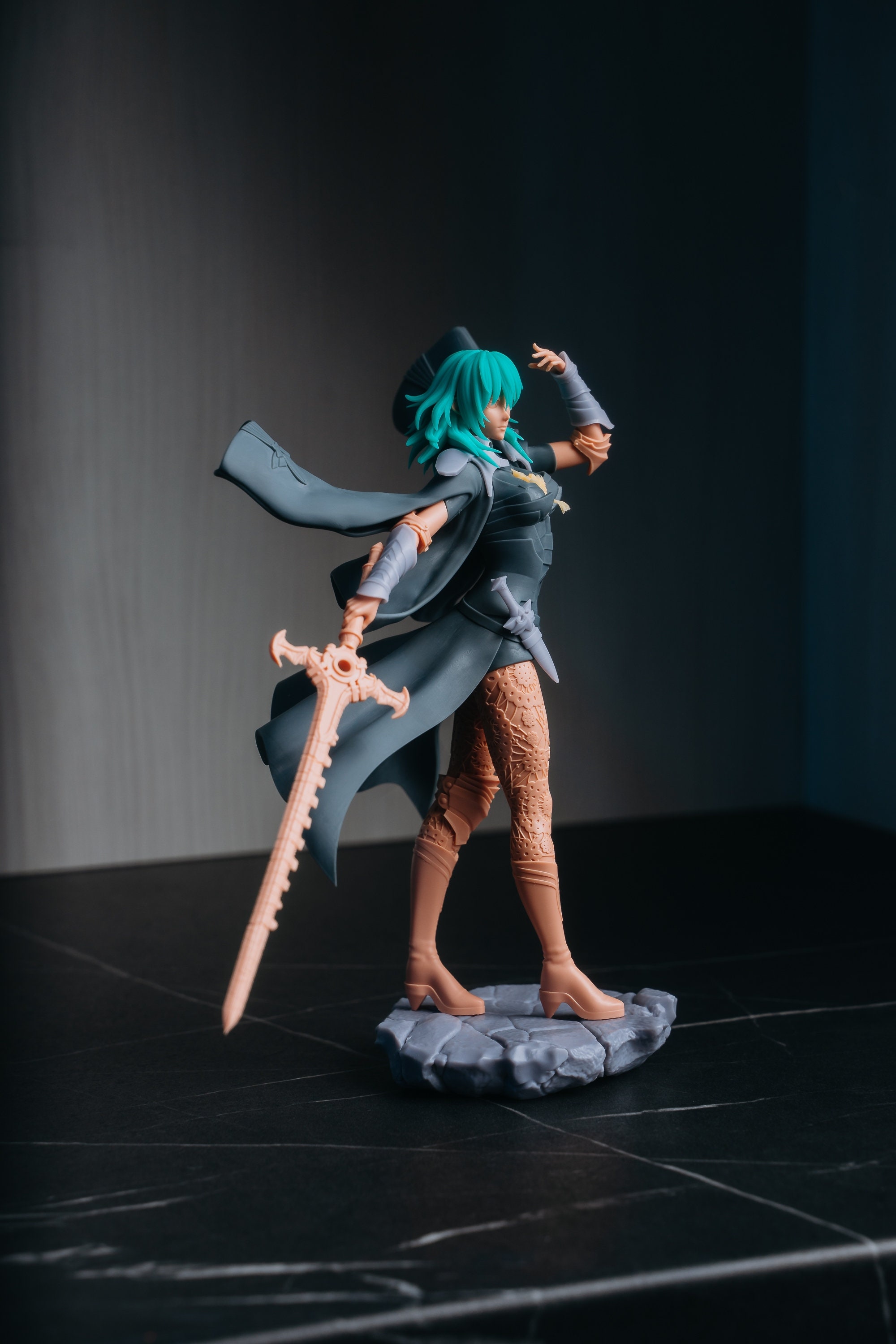 Byleth_ fire Emblem_fan Art / Sculpture Unpainted or Completely Painted ...