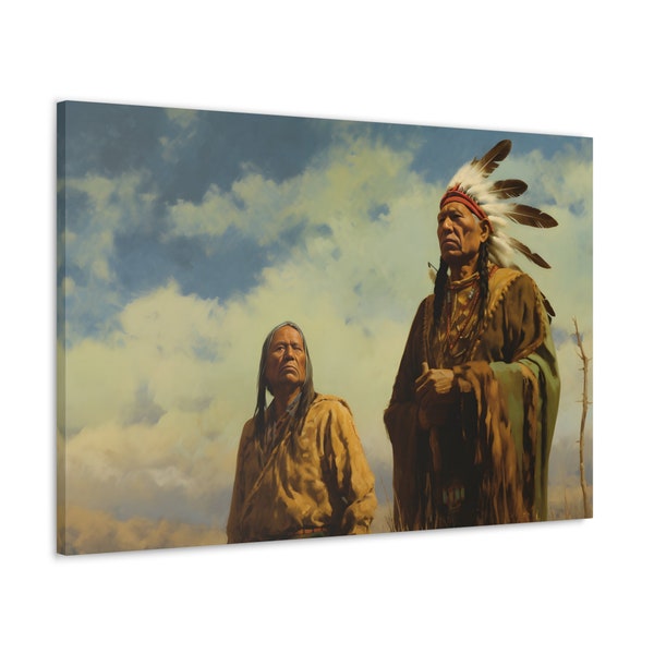 Native American Paintings on Canvas - Etsy