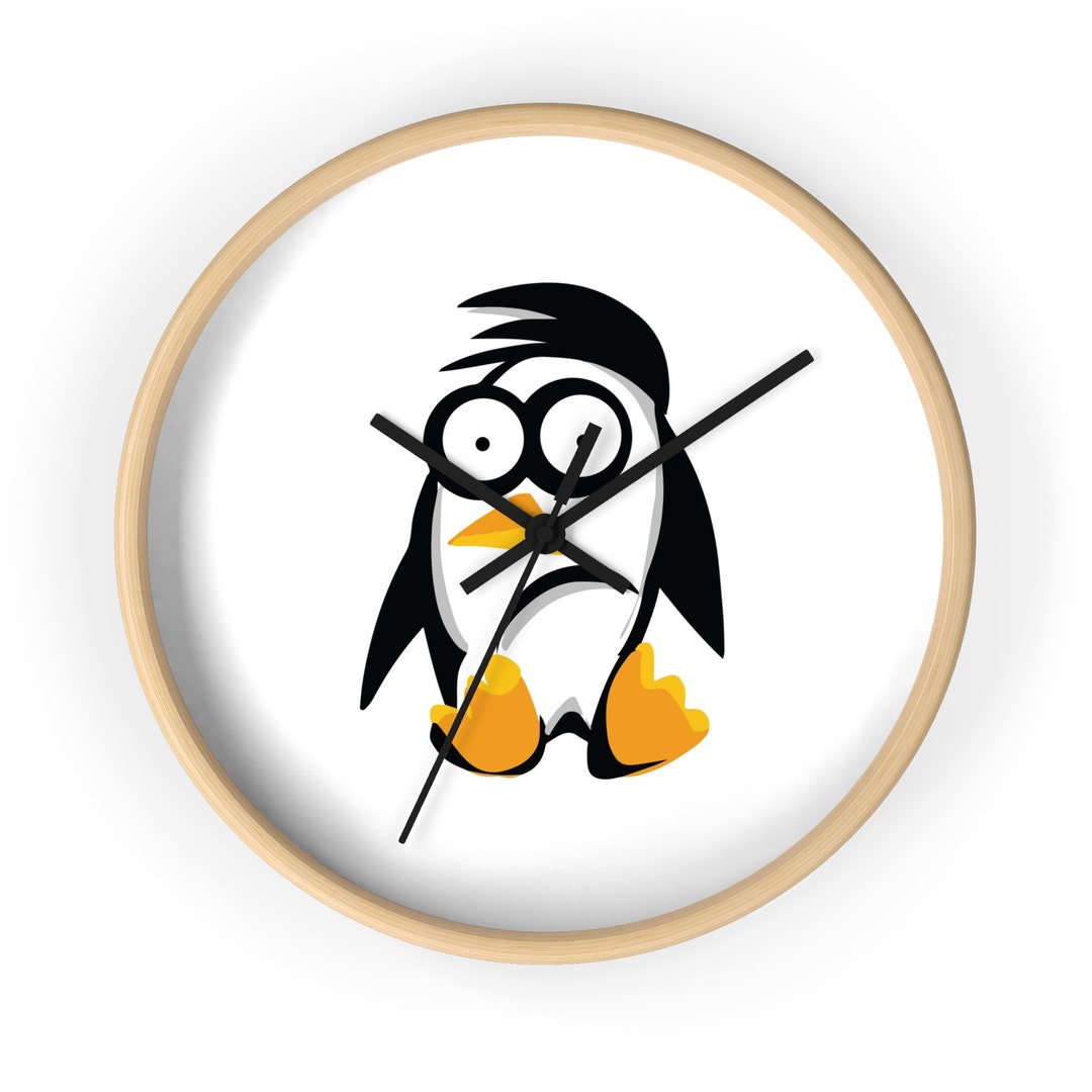 Pepe the Penguin in Wall Clock - Etsy