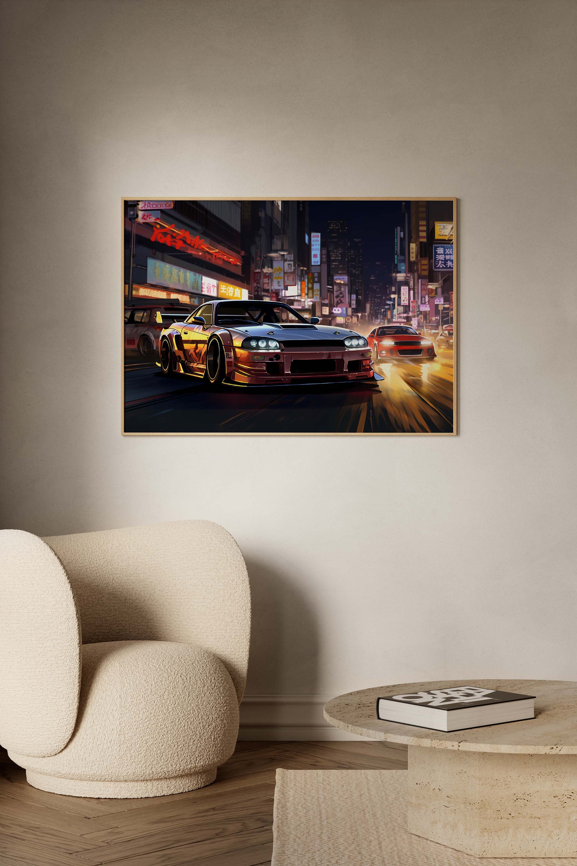 Nissan 240SX Tokyo Print JDM Sports Car in Tokyo Poster Wall Art Gift ...