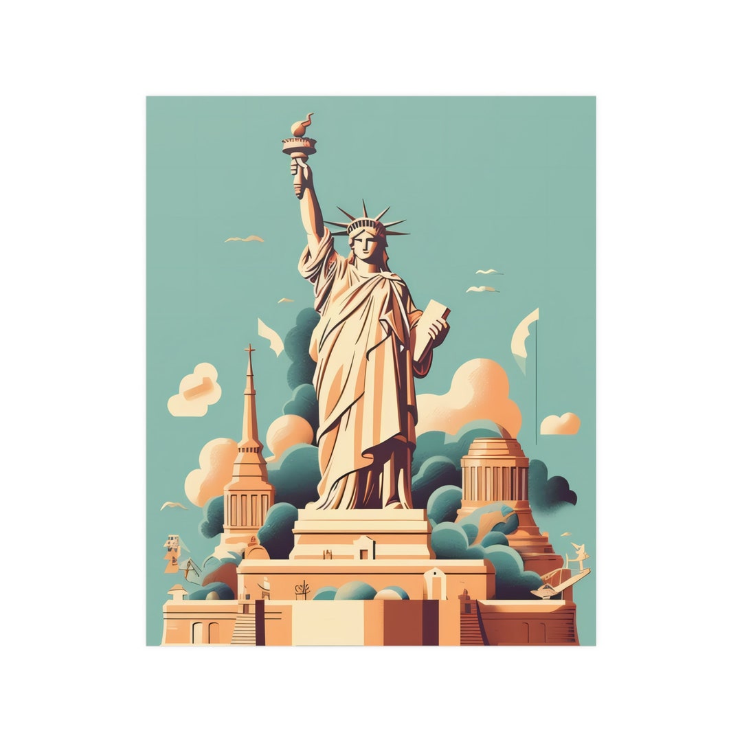 Statue of Liberty Print Statue of Liberty Art Prints Travel - Etsy