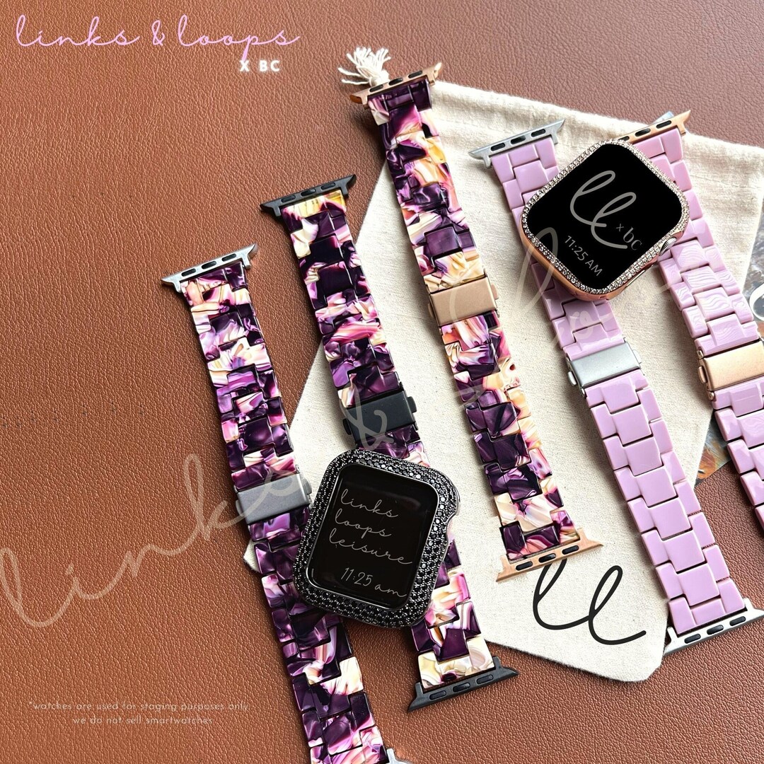 Resin Transparent Watch Band for Apple Watch 38mm 40mm 41mm 42mm 44mm ...