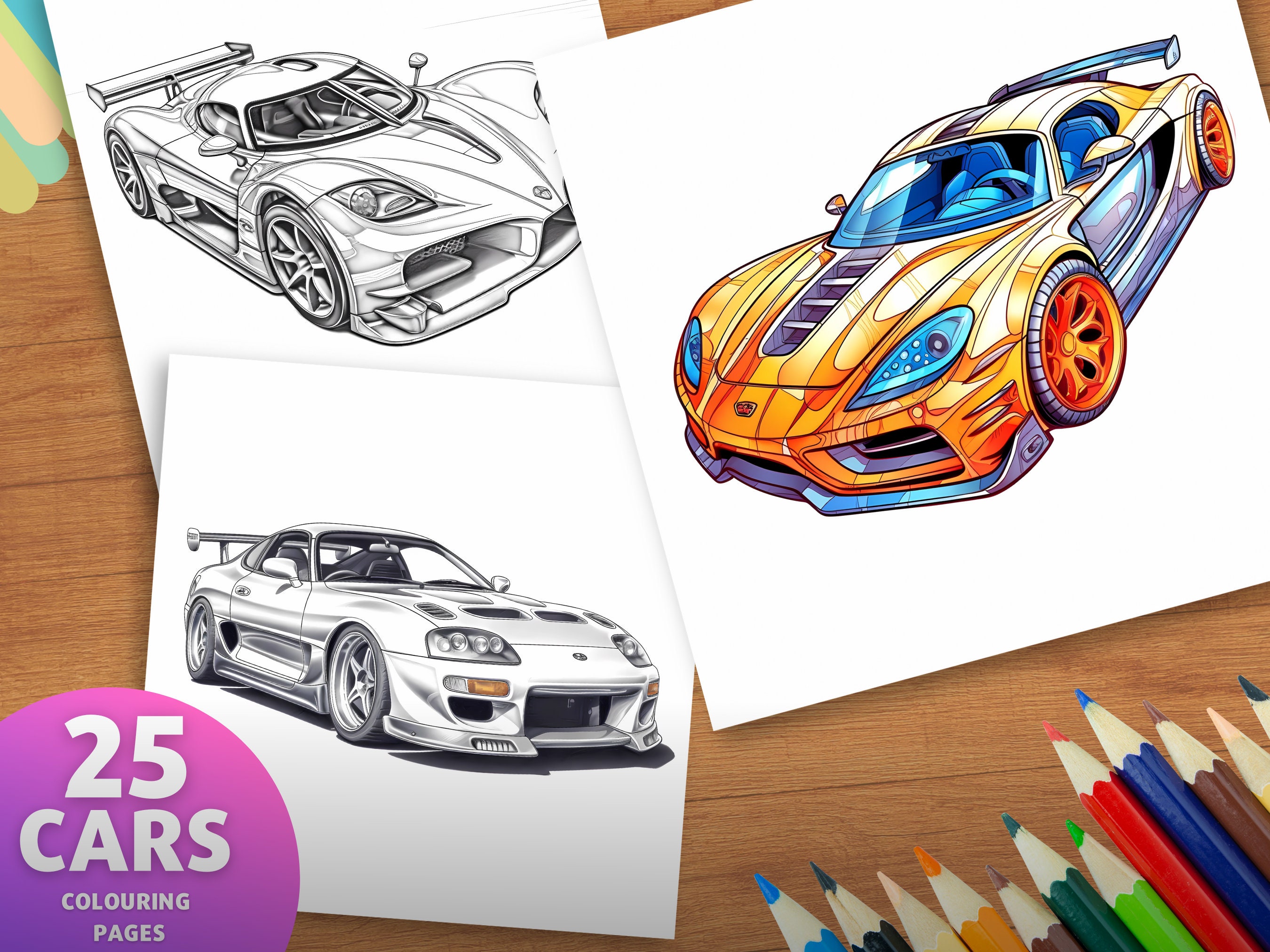 Toyota Supra Coloring Pages