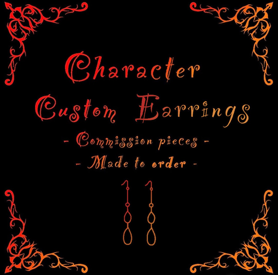 Custom Character Earrings Commission // ANY FANDOM // - Etsy