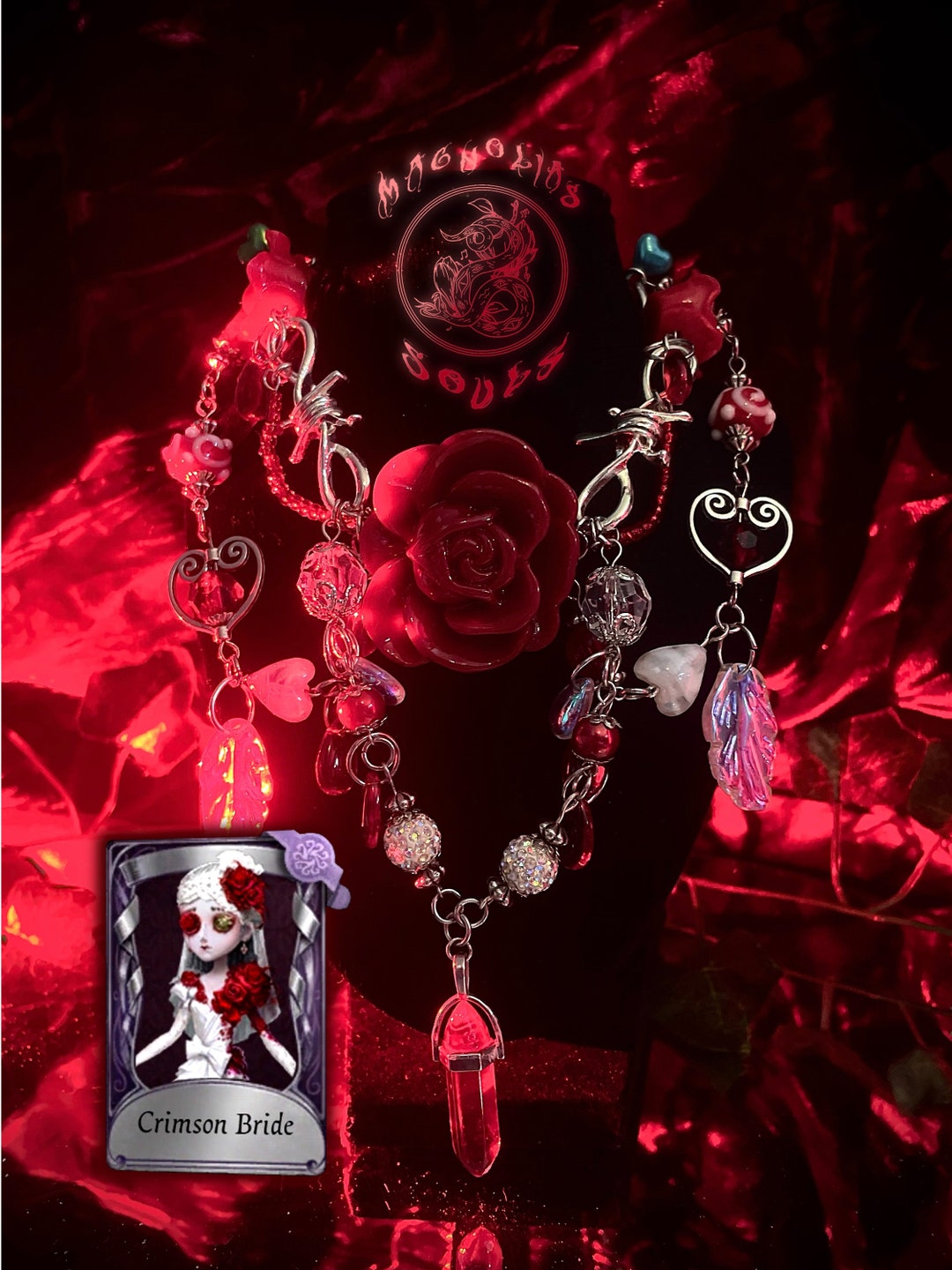 Identity V IDV Crimson Bride Vera Nair Perfumer Inspired Necklace - Etsy UK