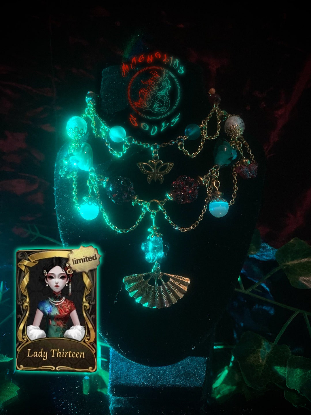 Identity V IDV Lady Thirteen Michiko Geisha Inspired Necklace - Etsy