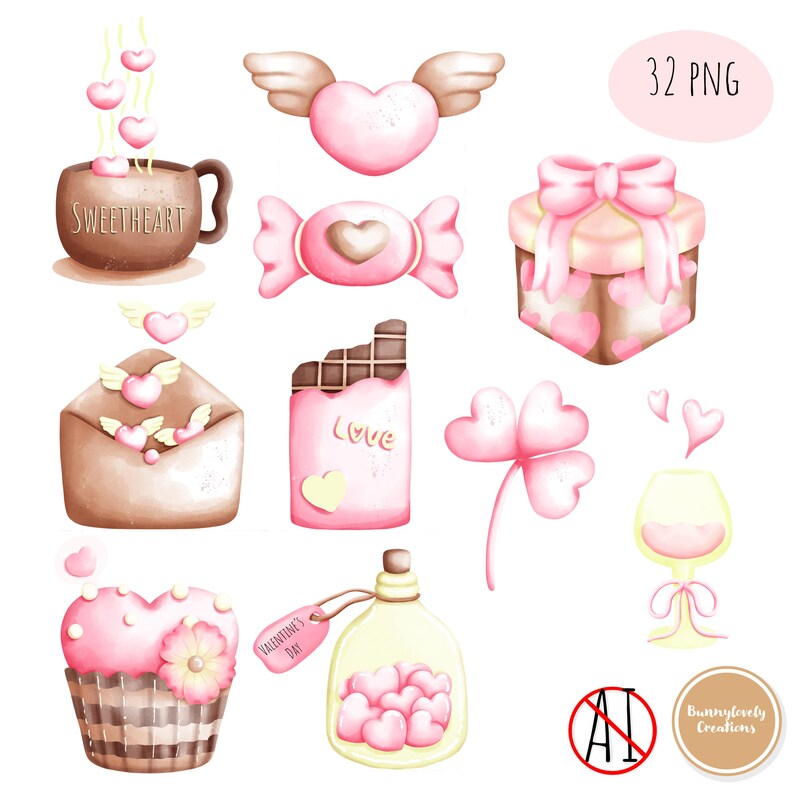 Valentine's Day Clipart Png, Pink Valentine Png, Valentine's Day ...