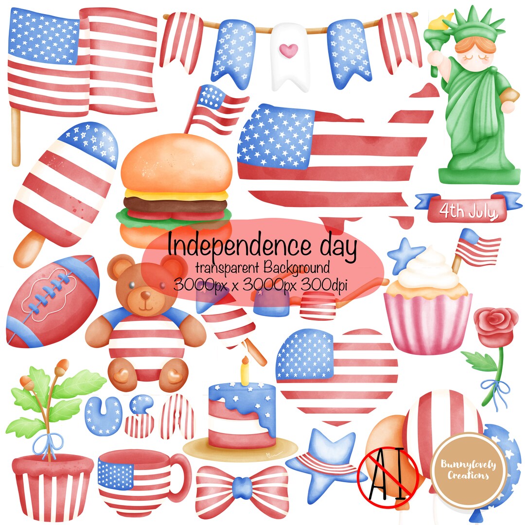 Independence Day Clipart, 4th of July Clipart, America Day Clipart ...