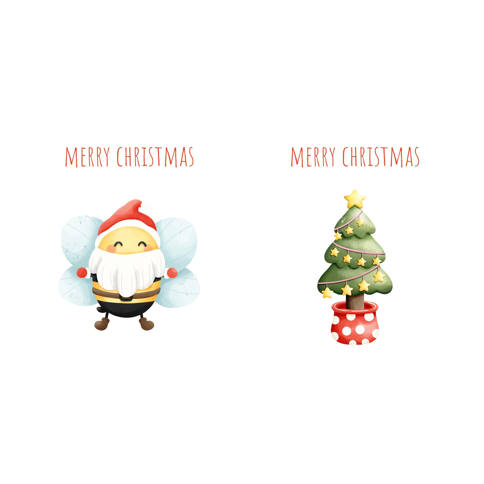 Christmas Bee Clipart, Bee Christmas Clipart, Santa Bee Clipart ...