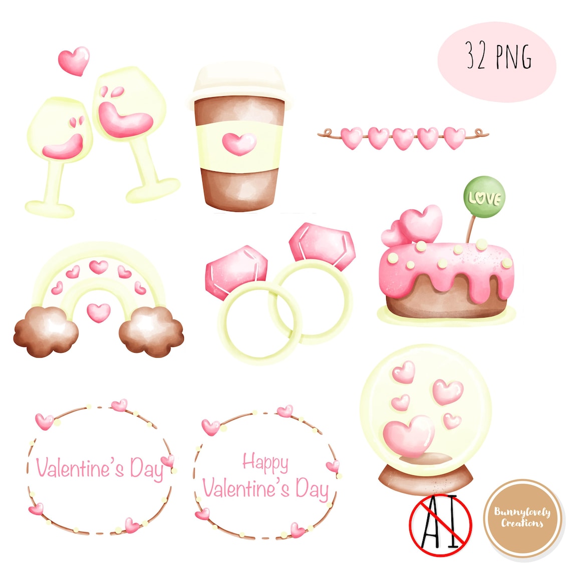 Valentine's Day Clipart Png, Pink Valentine Png, Valentine's Day ...