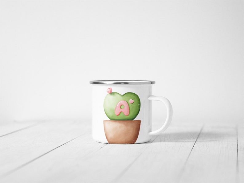 Number and English Alphabet on Cactus Clipart, English Clipart Bundle ...