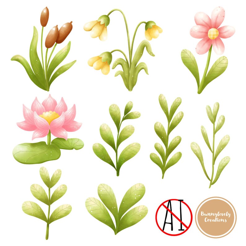 Baby Frog Clipart | Cute Green Frog PNG | Kawaii Frog Digital Download ...