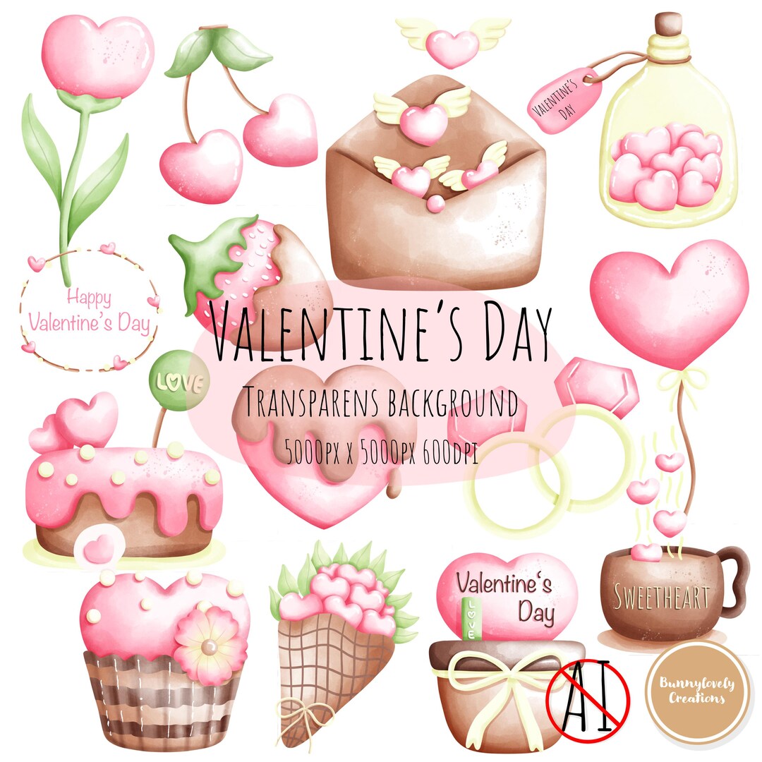 Valentine's Day Clipart Png, Pink Valentine Png, Valentine's Day ...