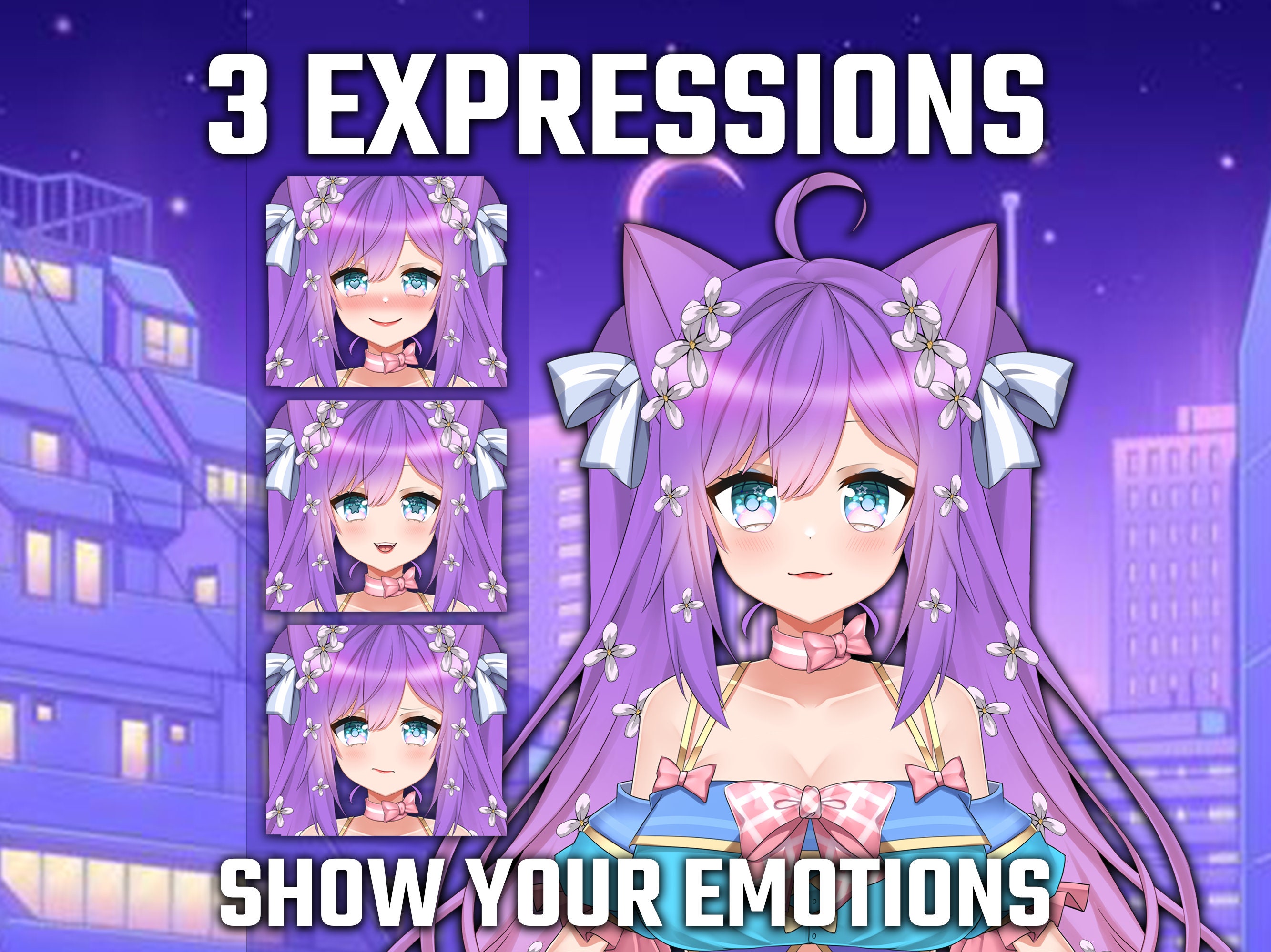 Premade Vtuber Model, Live2d Vtuber Model and Rigging Included, Vtuber ...