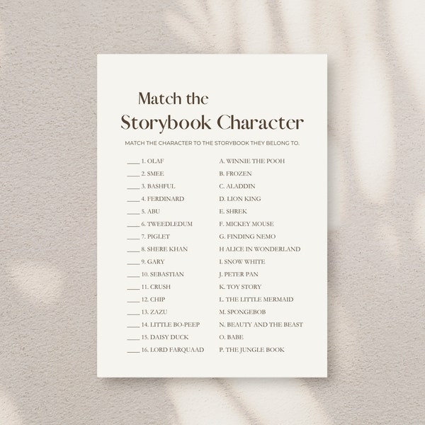Storybook Characters - Etsy