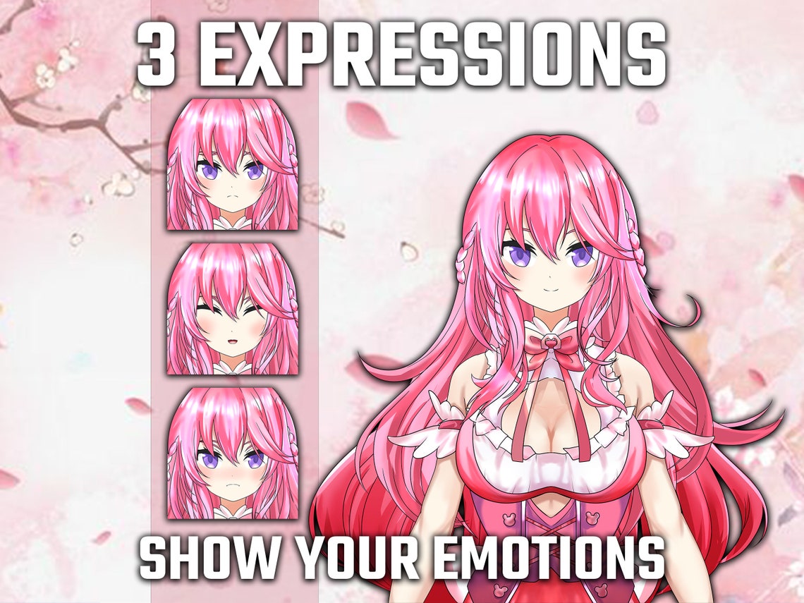 Premade Vtuber Model, Live2d Vtuber Model and Rigging Included, Vtuber ...