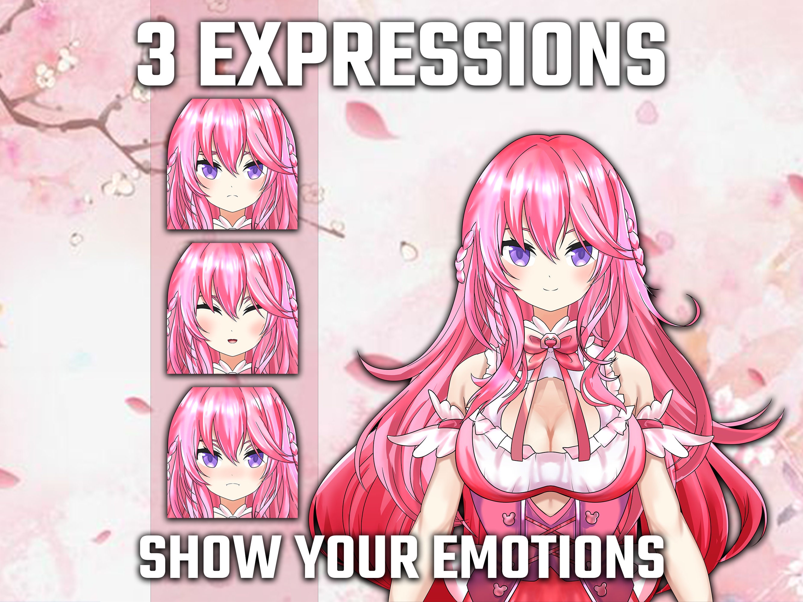 Premade Vtuber Model, Live2d Vtuber Model and Rigging Included, Vtuber ...