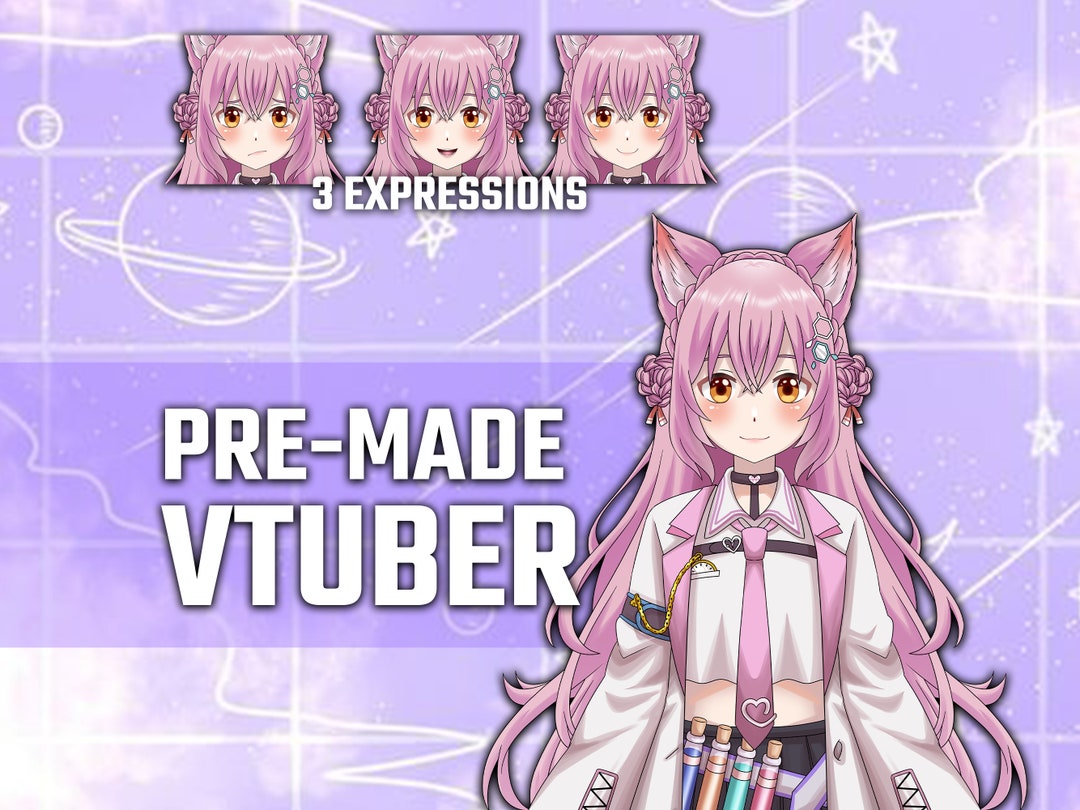 Premade Vtuber Model, Live2D Vtuber Model and Rigging Included, Vtuber Model Adopt with Vtuber ...
