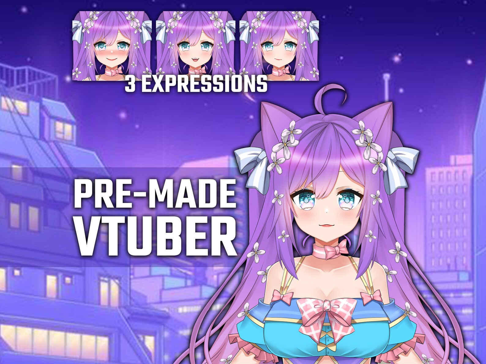 Premade Vtuber Model, Live2d Vtuber Model and Rigging Included, Vtuber ...