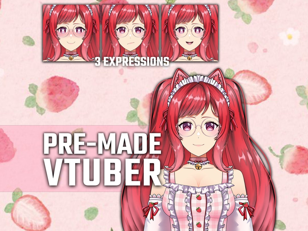 Premade Vtuber Model, Live2D Vtuber Model and Rigging Included, Vtuber Model Adopt with Vtuber ...