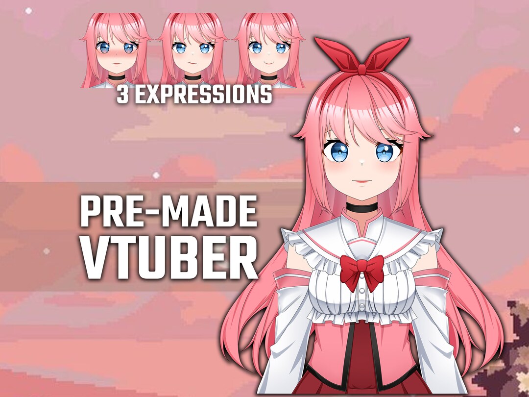 Premade Vtuber Model, Live2d Vtuber Model and Rigging Included, Vtuber ...