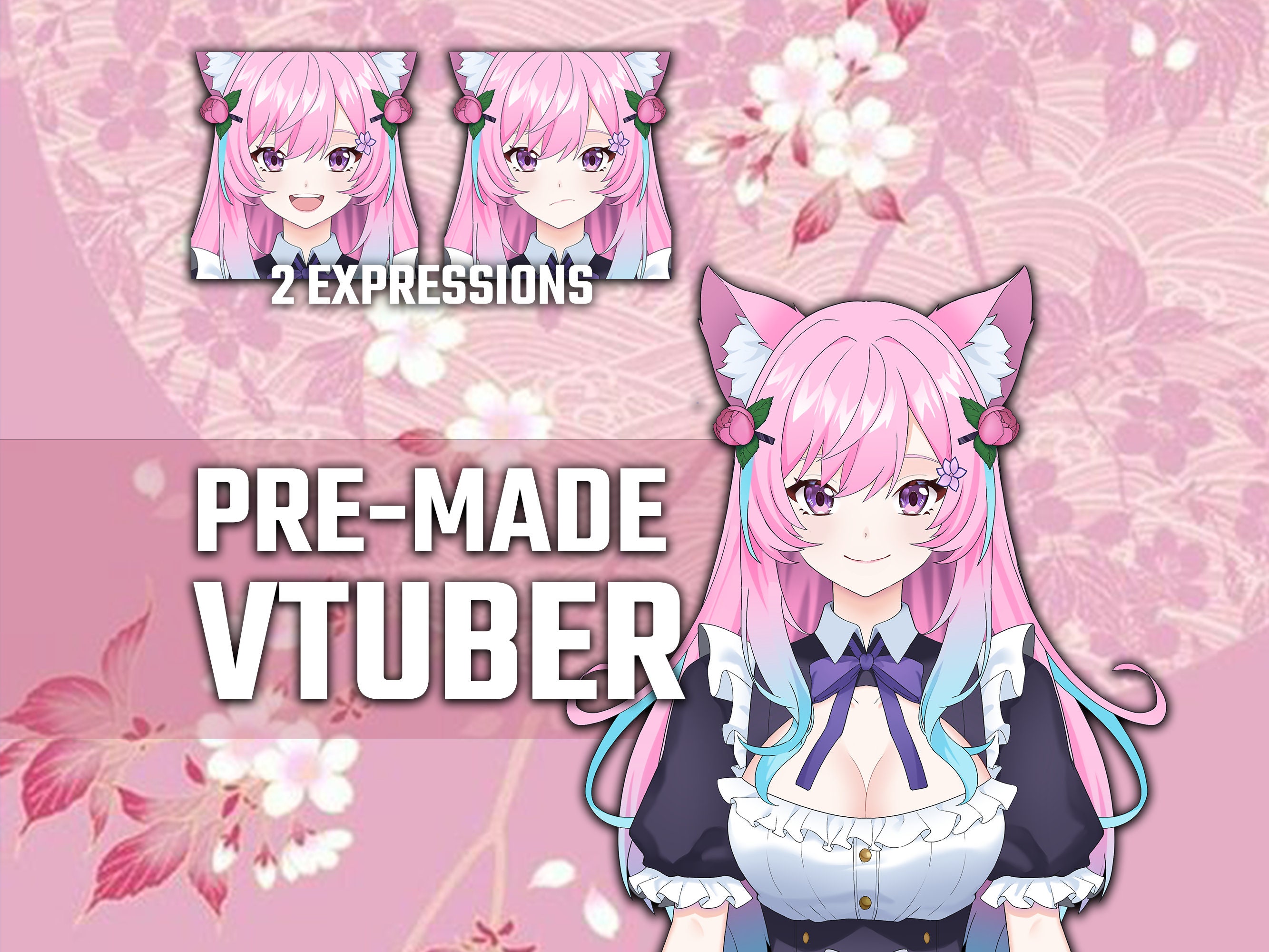 Modelo de Vtuber prefabricado, modelo de Vtuber Live2D y rigging incluidos, adopción del modelo ...