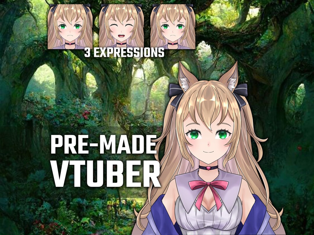 Premade Vtuber Model, Live2D Vtuber Model and Rigging Included, Vtuber Model Adopt with Vtuber ...
