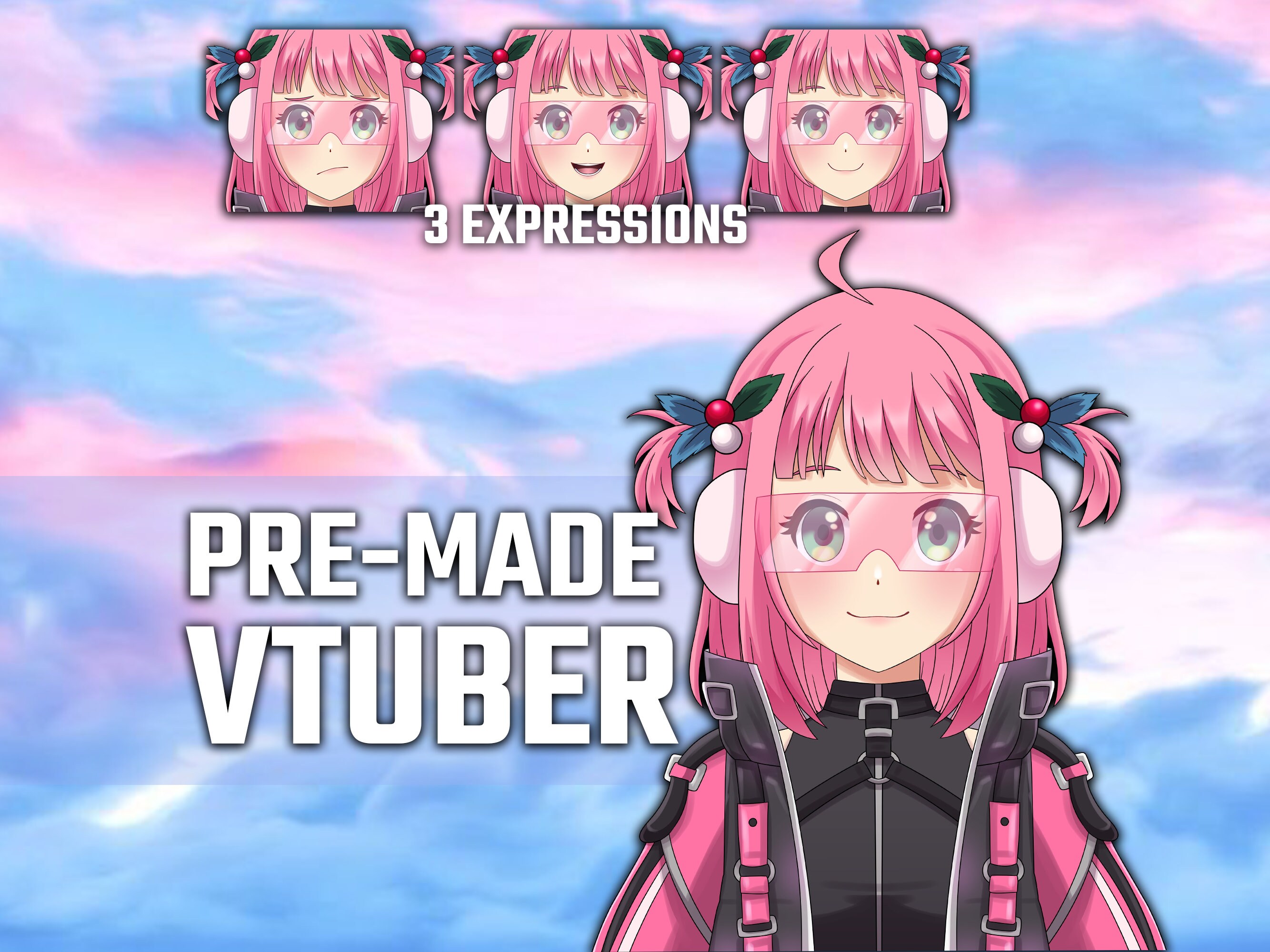 Premade Vtuber Model, Live2d Vtuber Model and Rigging Included, Vtuber Model Adopt With Vtuber ...