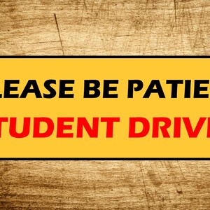 New Driver Sign Sticker PNG SVG Png Student Driver Svg Digital, Cut ...