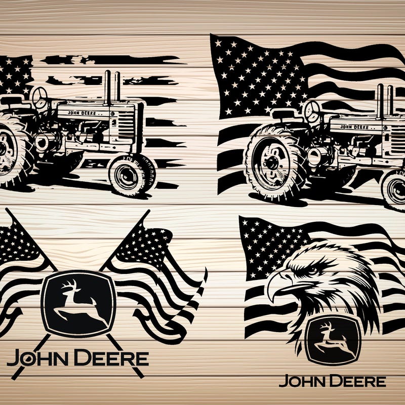 John Deere Tractor Svg - Etsy
