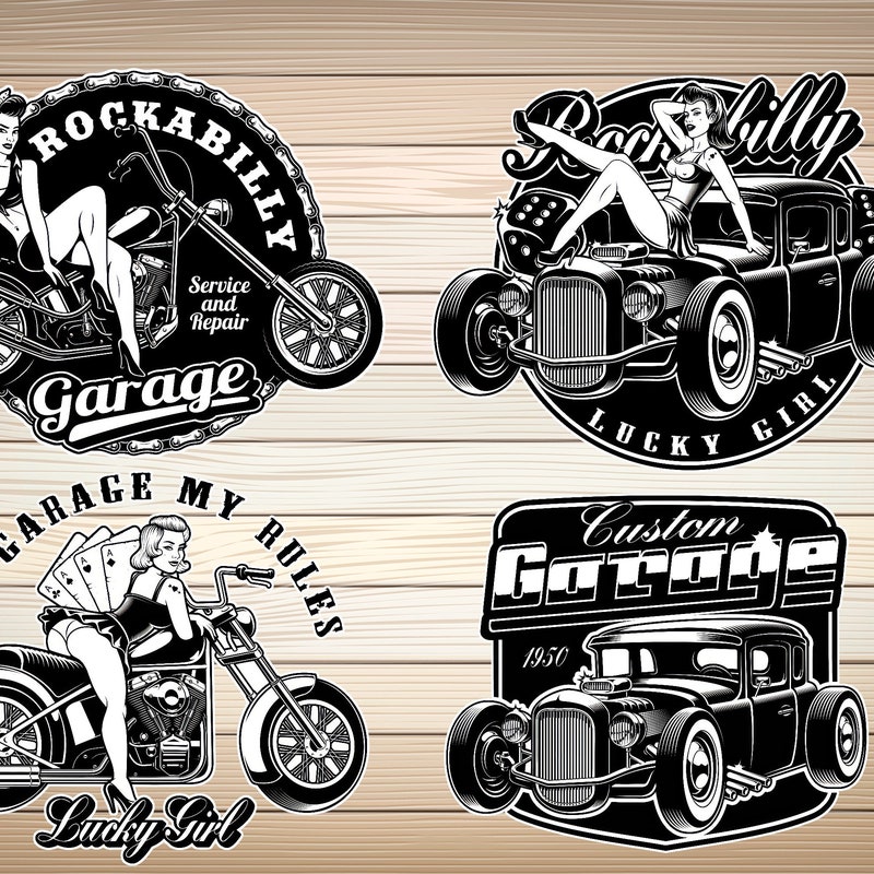 Pin up Girl Stickers - Etsy