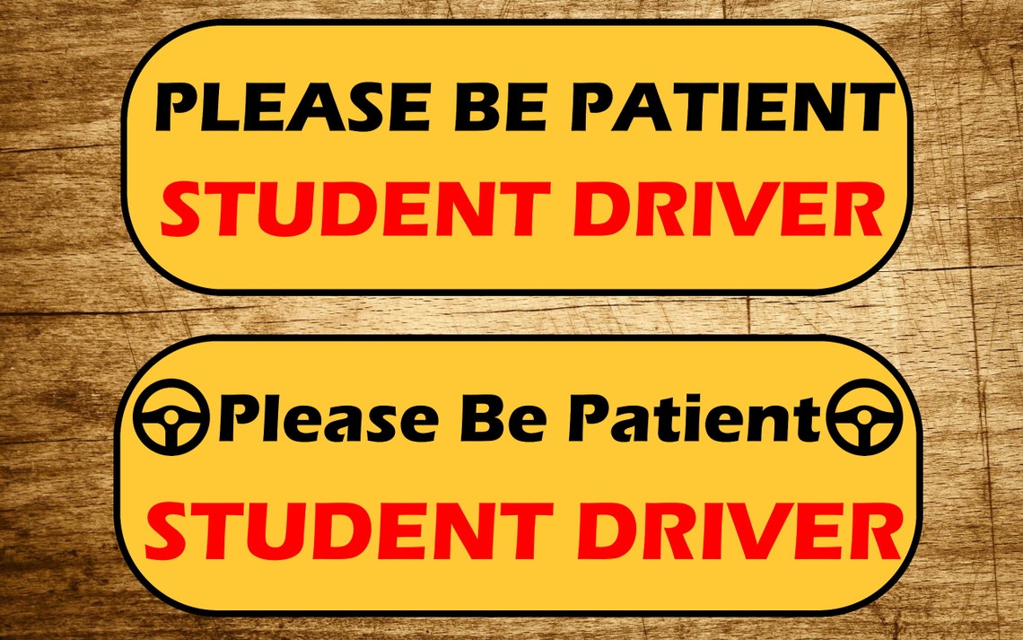 New Driver Sign Sticker PNG SVG Png Student Driver Svg - Etsy