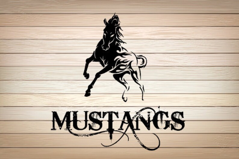 Mustangs SVG PNG File + College Font File, Schools, Mustangs Shirts ...