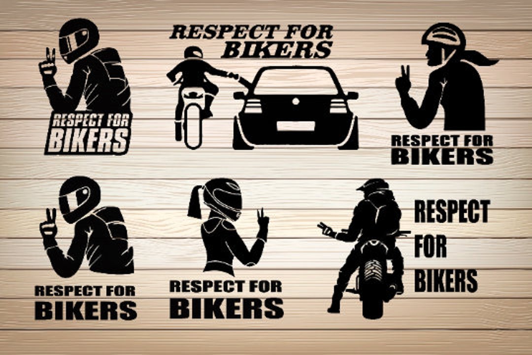 6 X Respect for Bikers SVG PNG Files Motorcycle Bundle Motor Bikers for ...