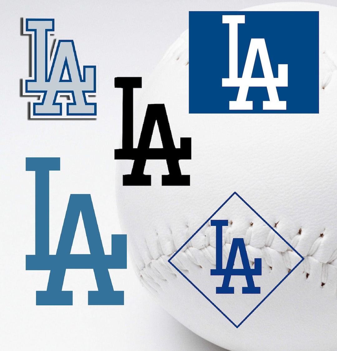 Buy 14 X LA Png Svg Vector Files LA Font File Los Angeles Logo Cut File ...