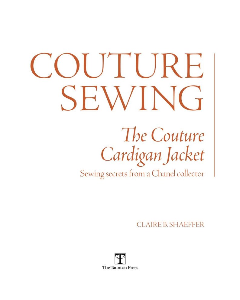 Digital Book the Couture Cardigan Jacket Sewing Sewing Secrets ...
