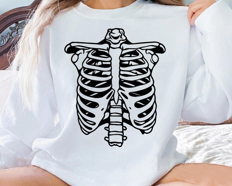 10 X Skeleton Rib Cage PNG SVG Bundle Skeleton Rib Png Skeleton Rib ...