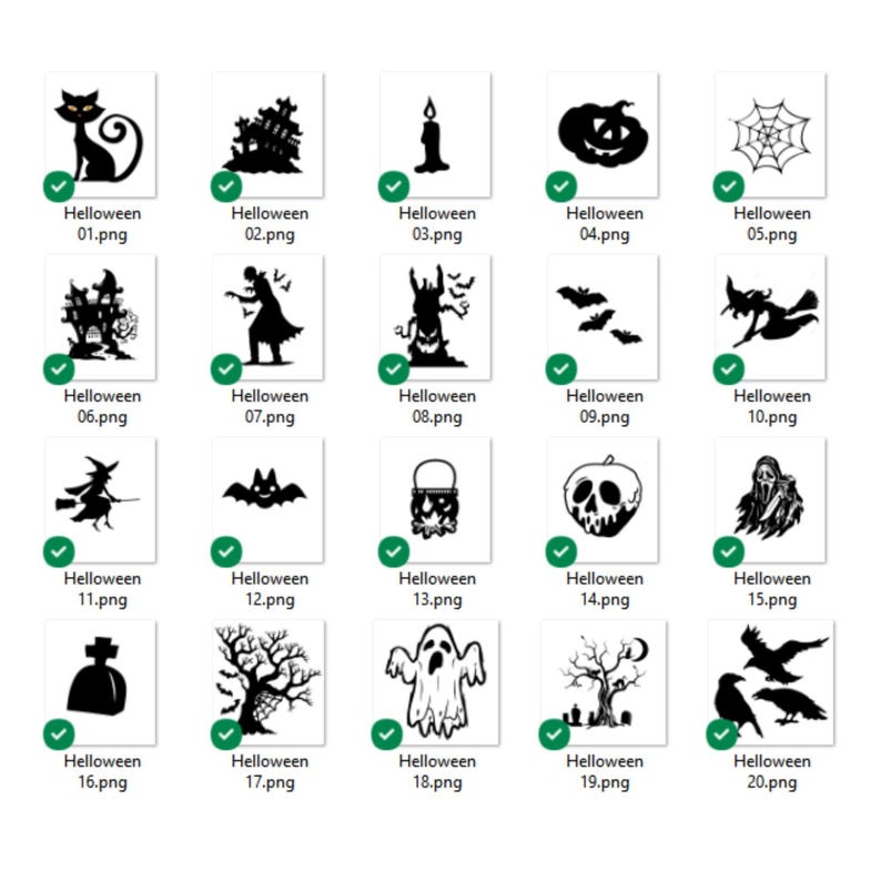 20 X Halloween PNG SVG Bundle Files Witch SVG Fall Pumpkin Svg Autumn ...