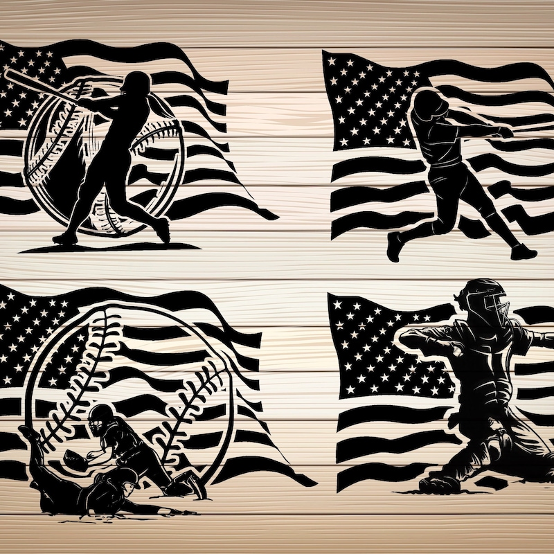 Baseball Flag Svg - Etsy