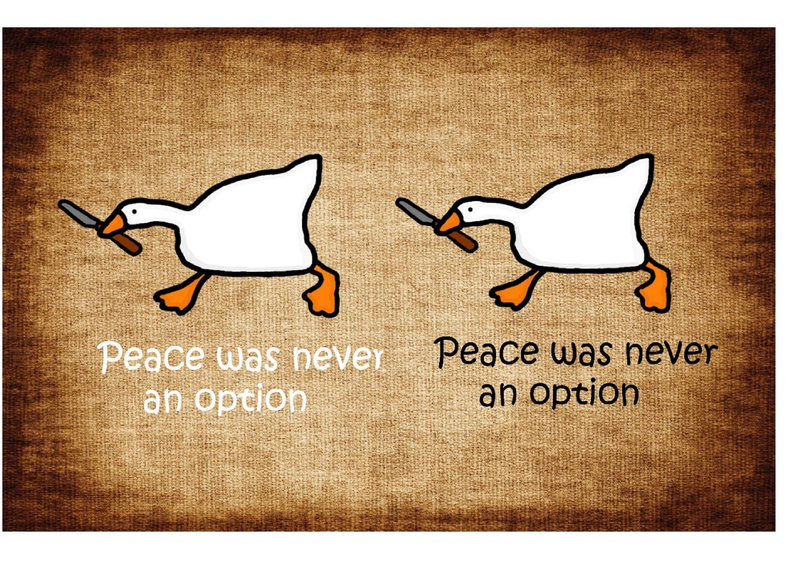 Murder Goose PNG SVG Funny Meme Duck Png Silly Goose Svg Digital ...
