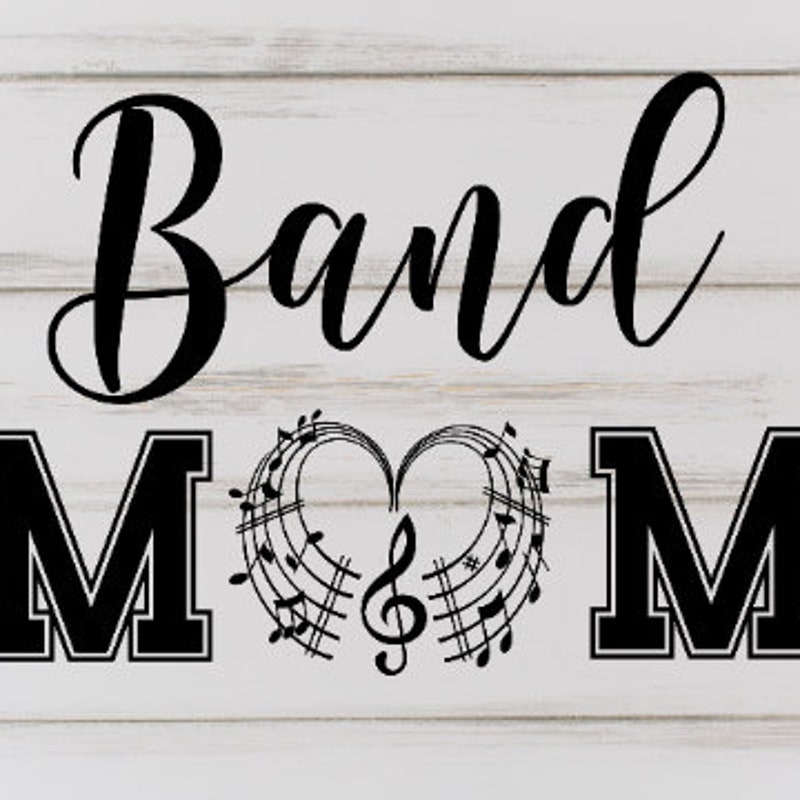 Band Mom Svg - Etsy