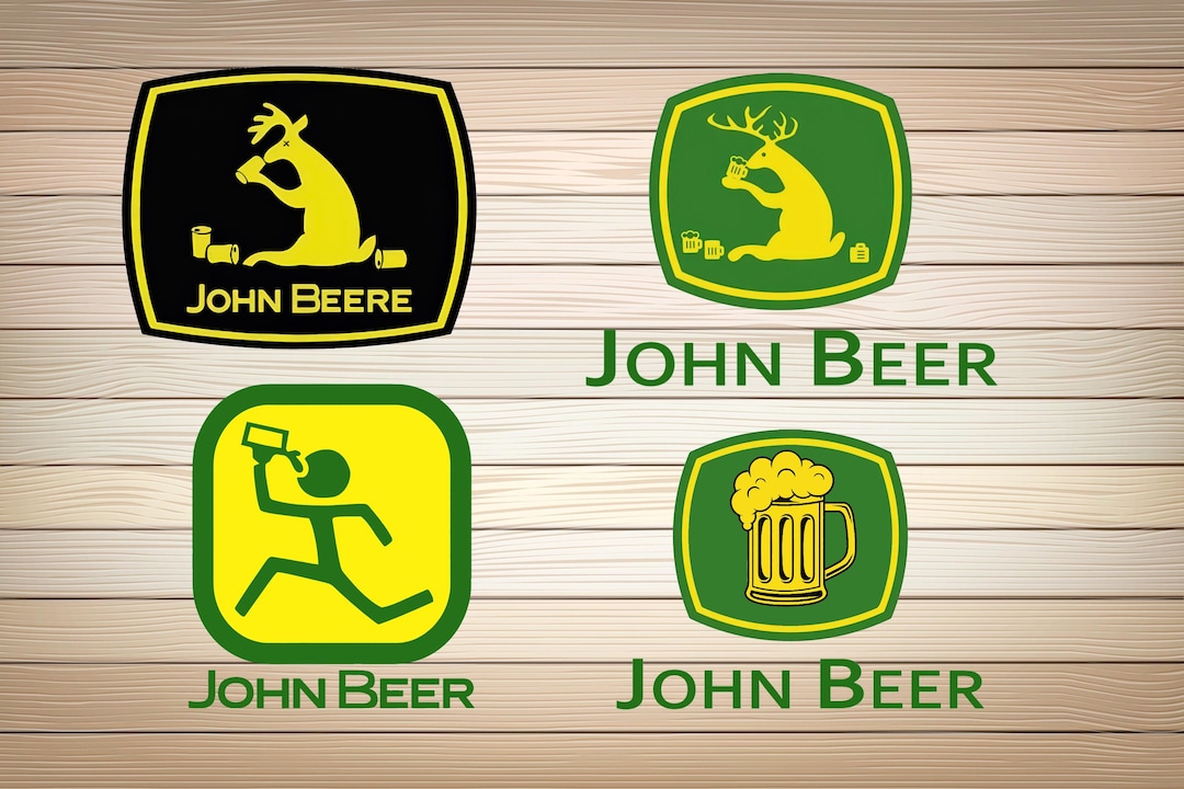 4 X US John Beer PNG SVG Files Classic Usa John Png Svg Files Deere ...