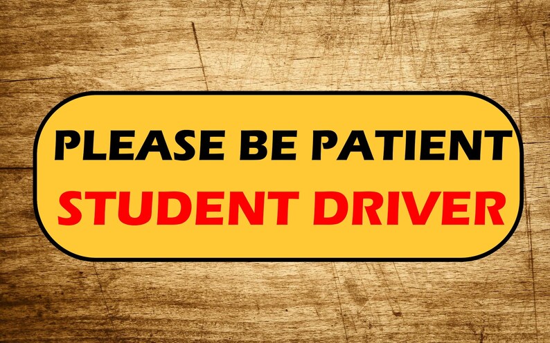 New Driver Sign Sticker PNG SVG Png Student Driver Svg Digital, Cut ...