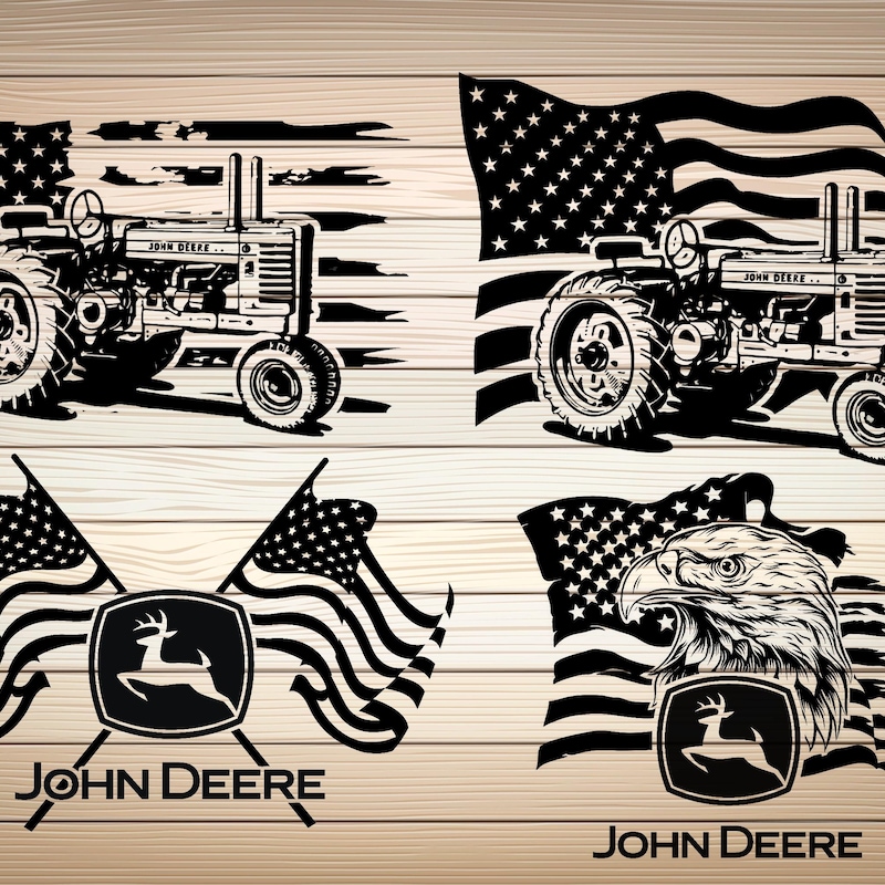 John Deere Tractor Svg - Etsy